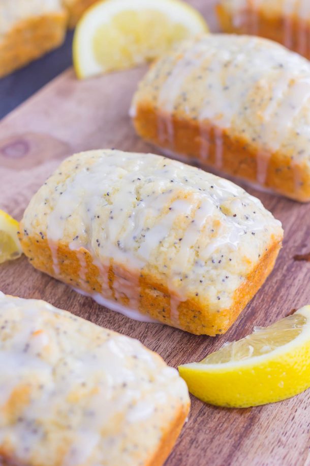 Lemon Poppy Seed Bread with Glaze (Mini or Regular) - Pumpkin 'N Spice