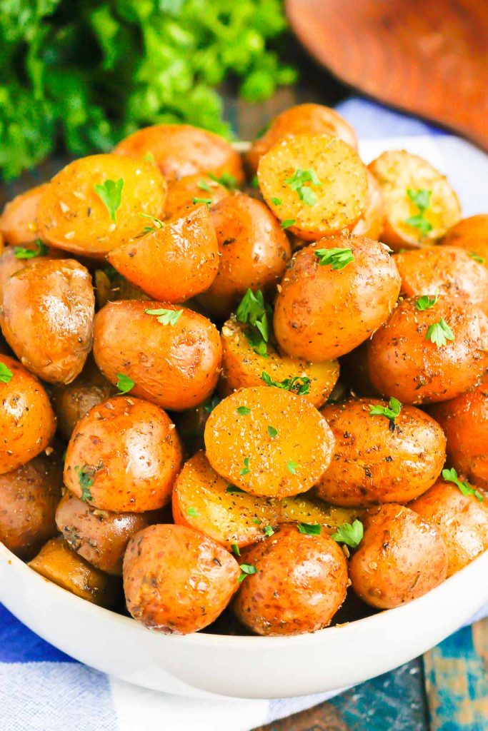 Garlic Herb Instant Pot Red Potatoes Recipe - Pumpkin 'N Spice