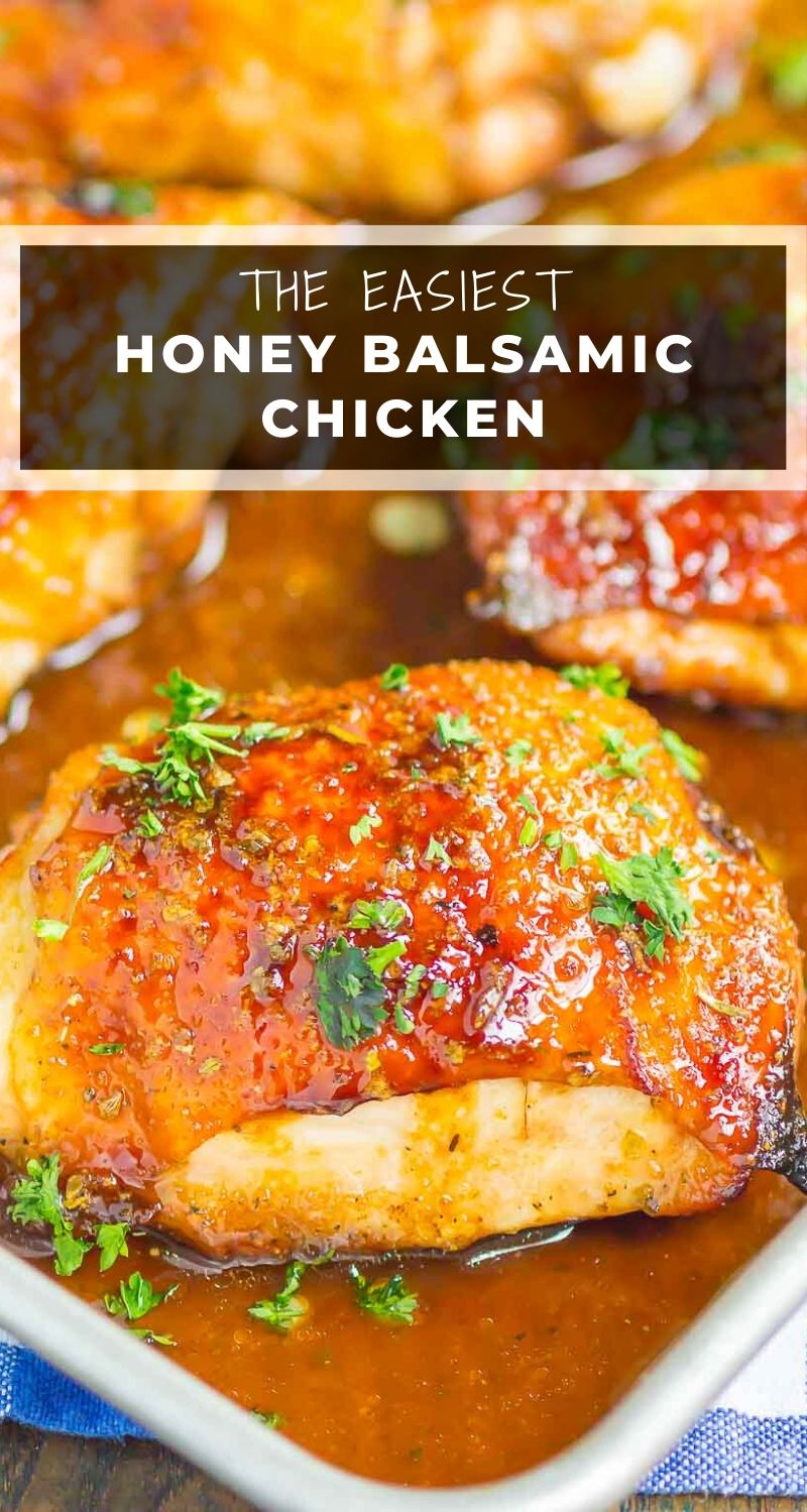 Baked Honey Balsamic Chicken Thighs - Pumpkin 'N Spice