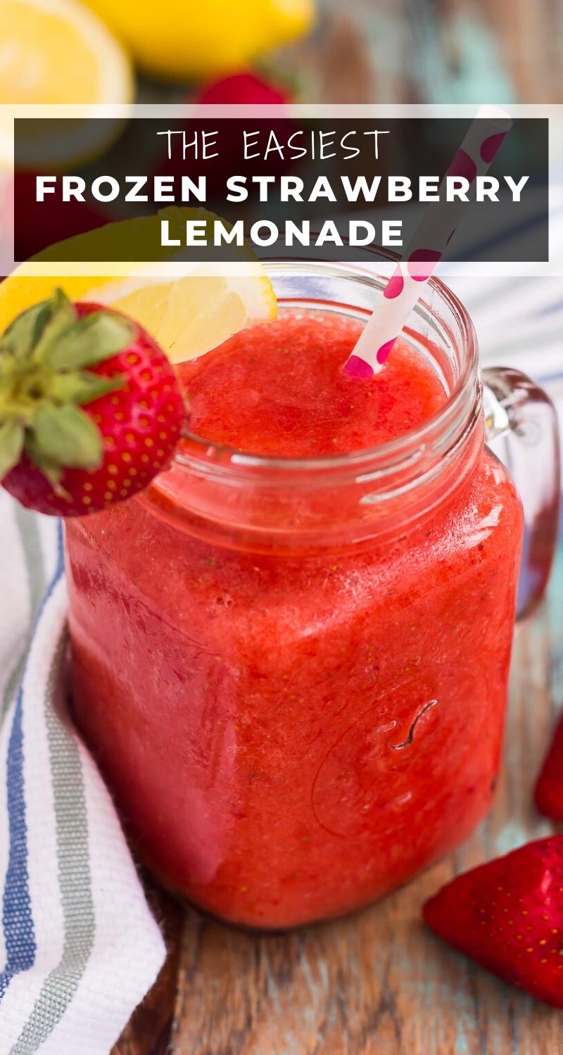 Frozen Strawberry Lemonade Recipe (Homemade!) - Pumpkin 'N Spice