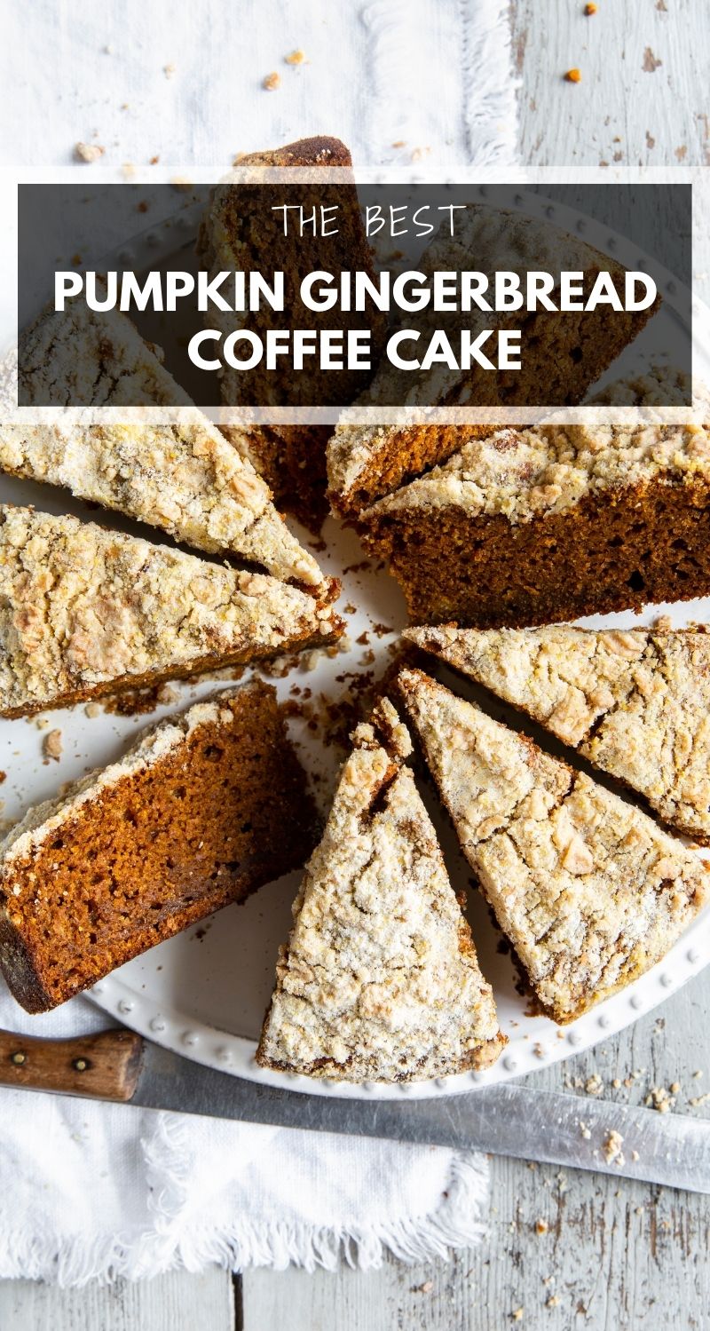 Gingerbread Pumpkin Streusel Coffee Cake - Pumpkin 'N Spice