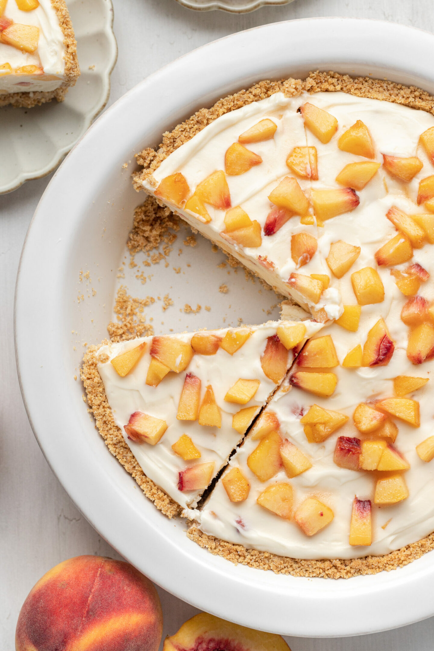 Peaches and Cream Cheesecake - Pumpkin 'N Spice