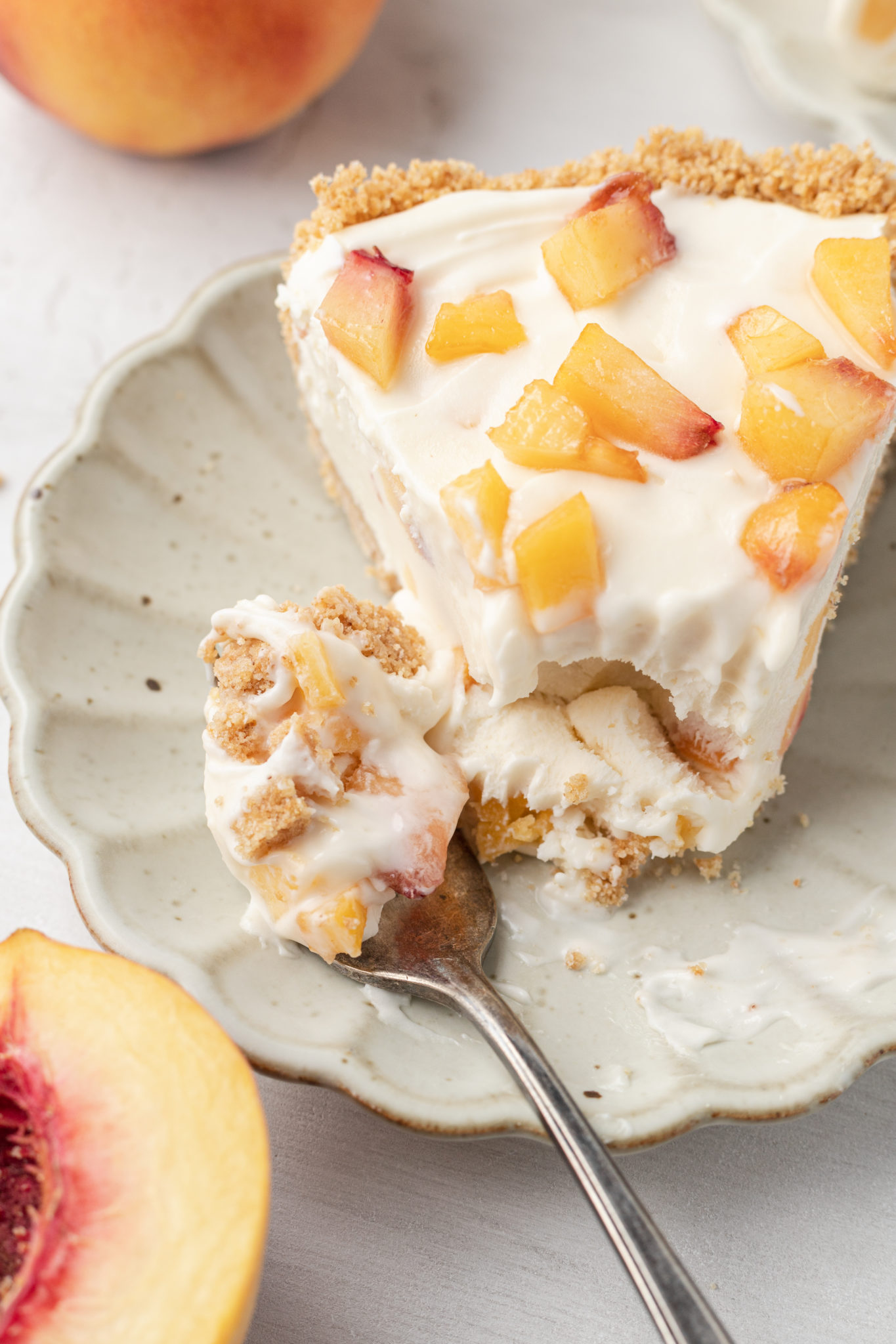 Peaches and Cream Cheesecake - Pumpkin 'N Spice