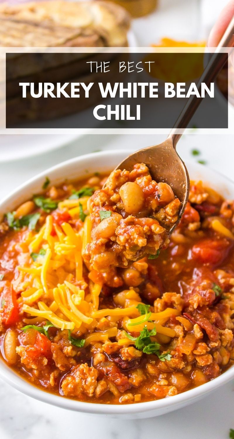 Easy Ground Turkey and White Bean Chili Recipe - Pumpkin 'N Spice