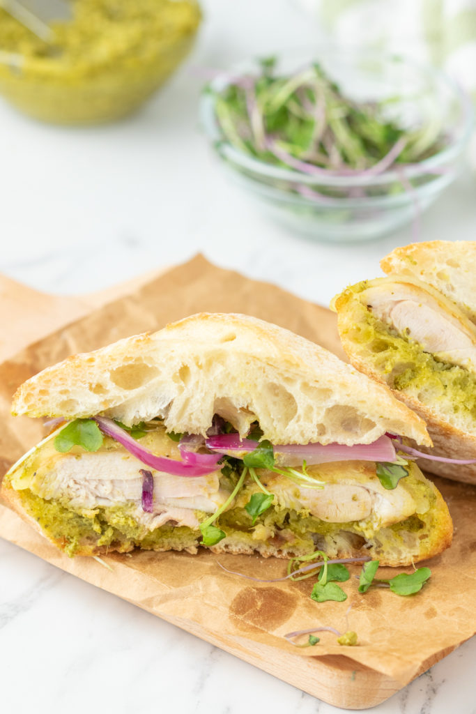 Pesto Chicken Sandwich - Pumpkin 'N Spice