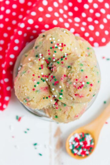 Edible Christmas Cookie Dough - Pumpkin 'N Spice