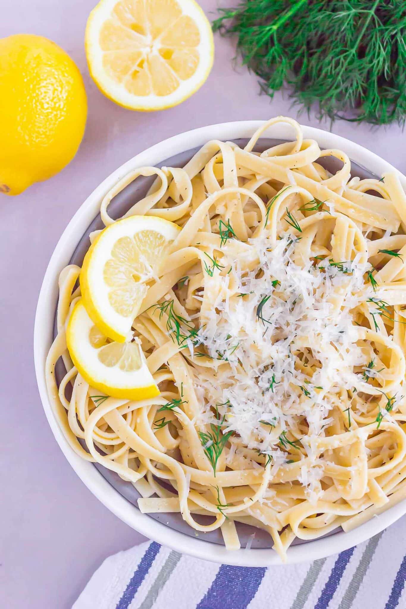 Lemon Parmesan Pasta - Pumpkin 'N Spice