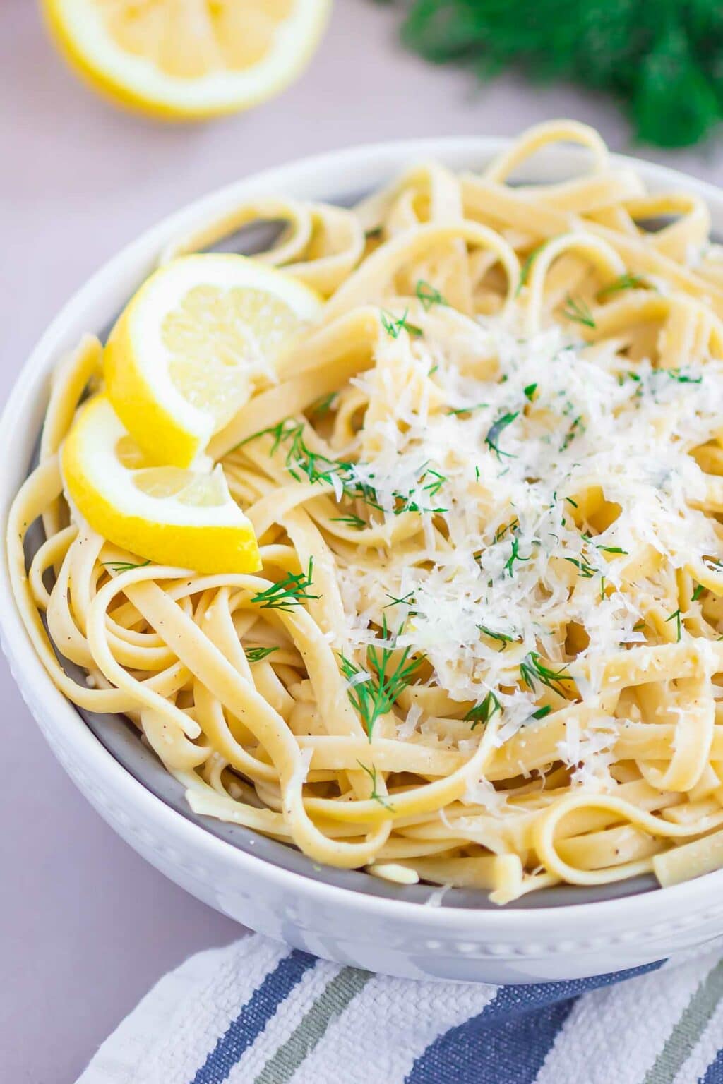 Lemon Parmesan Pasta - Pumpkin 'N Spice