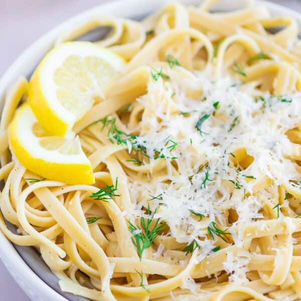 Lemon Parmesan Pasta - Pumpkin 'N Spice