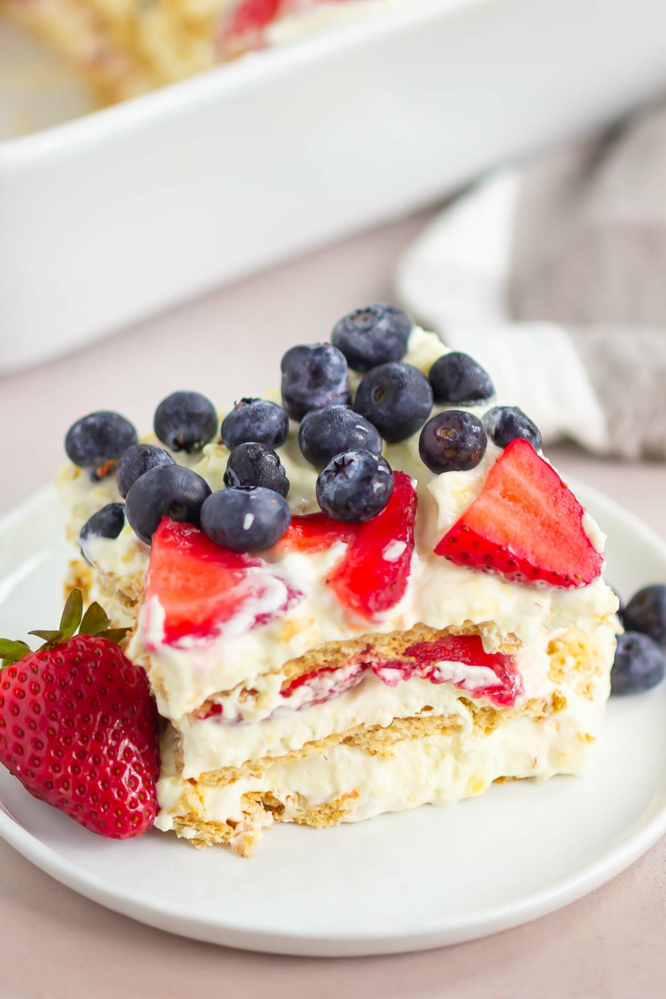Red, White and Blue Icebox Cake - Pumpkin 'N Spice