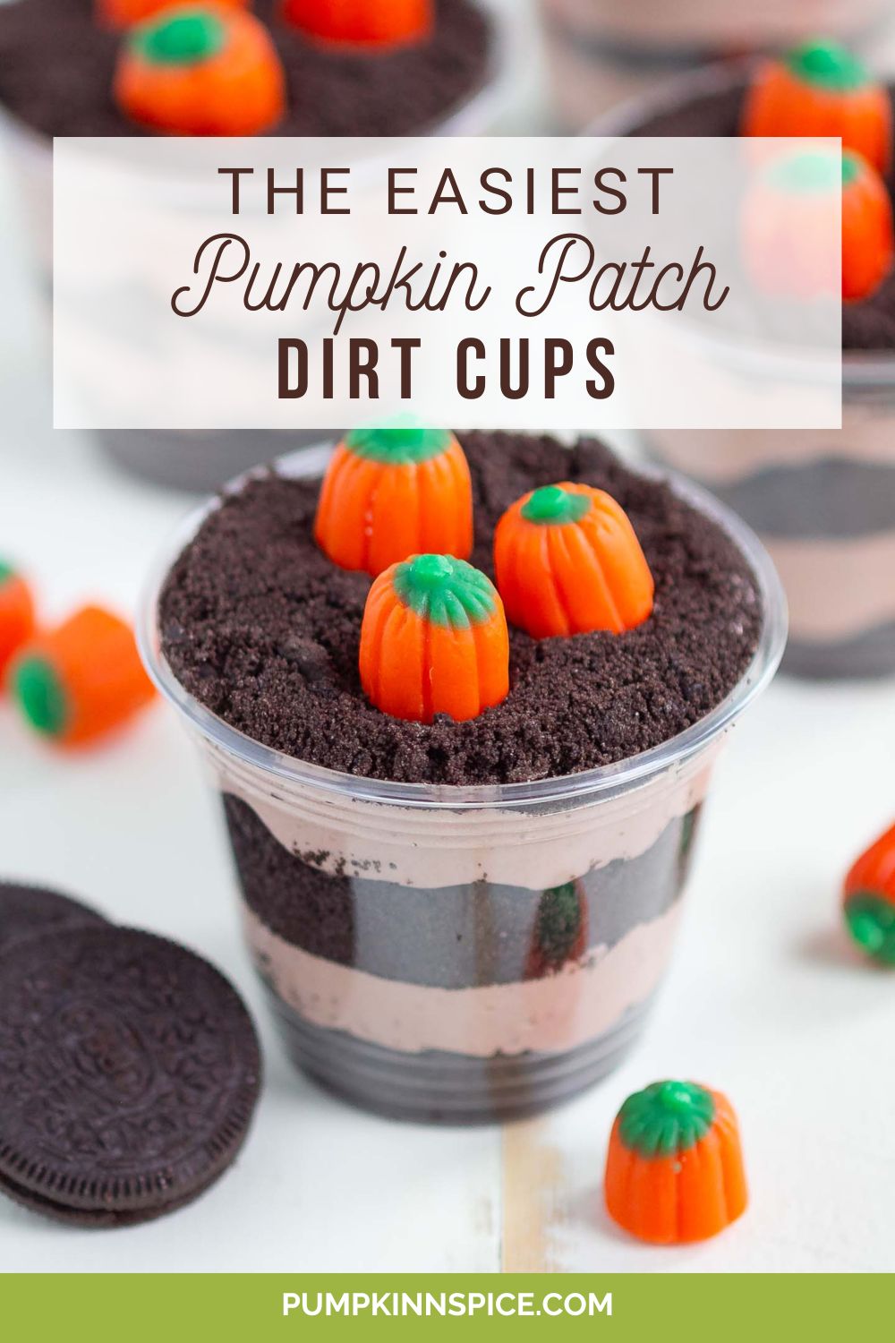 Pumpkin Patch Dirt Cups - Pumpkin 'N Spice