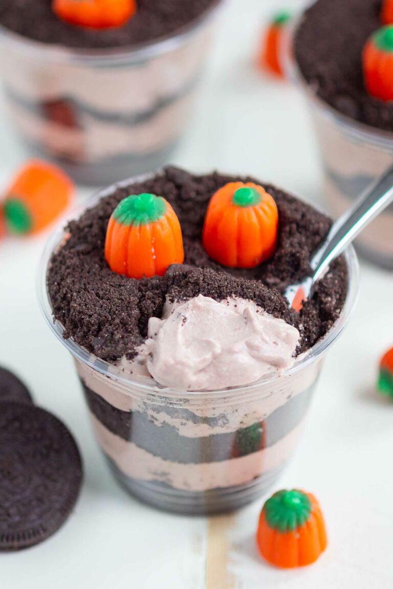 Pumpkin Patch Dirt Cups - Pumpkin 'N Spice