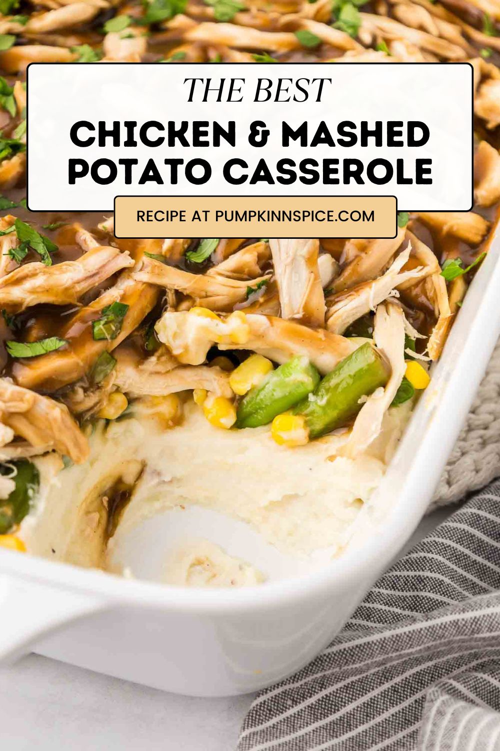 Chicken and Mashed Potato Casserole - Pumpkin 'N Spice