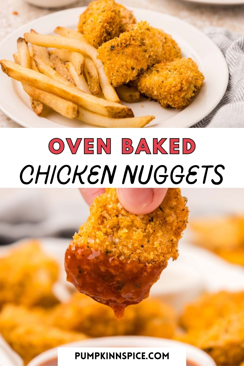 Oven Baked Chicken Nuggets - Pumpkin 'N Spice